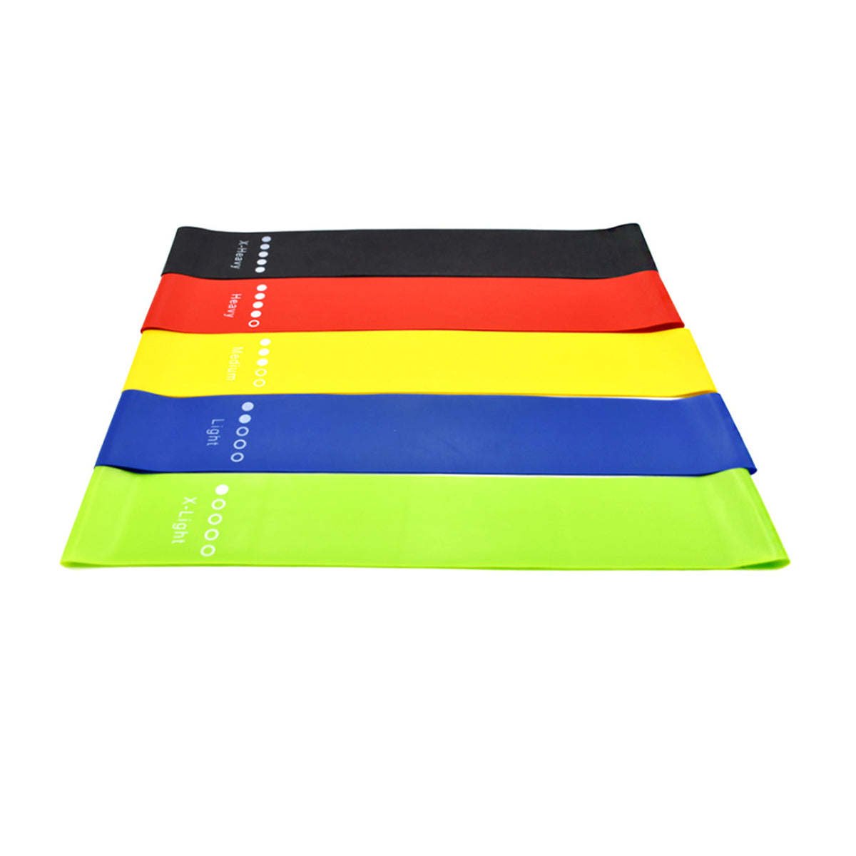 Flex And Stretch Set Of 5 Exercise Latex Bands - Store - Shopping - Center